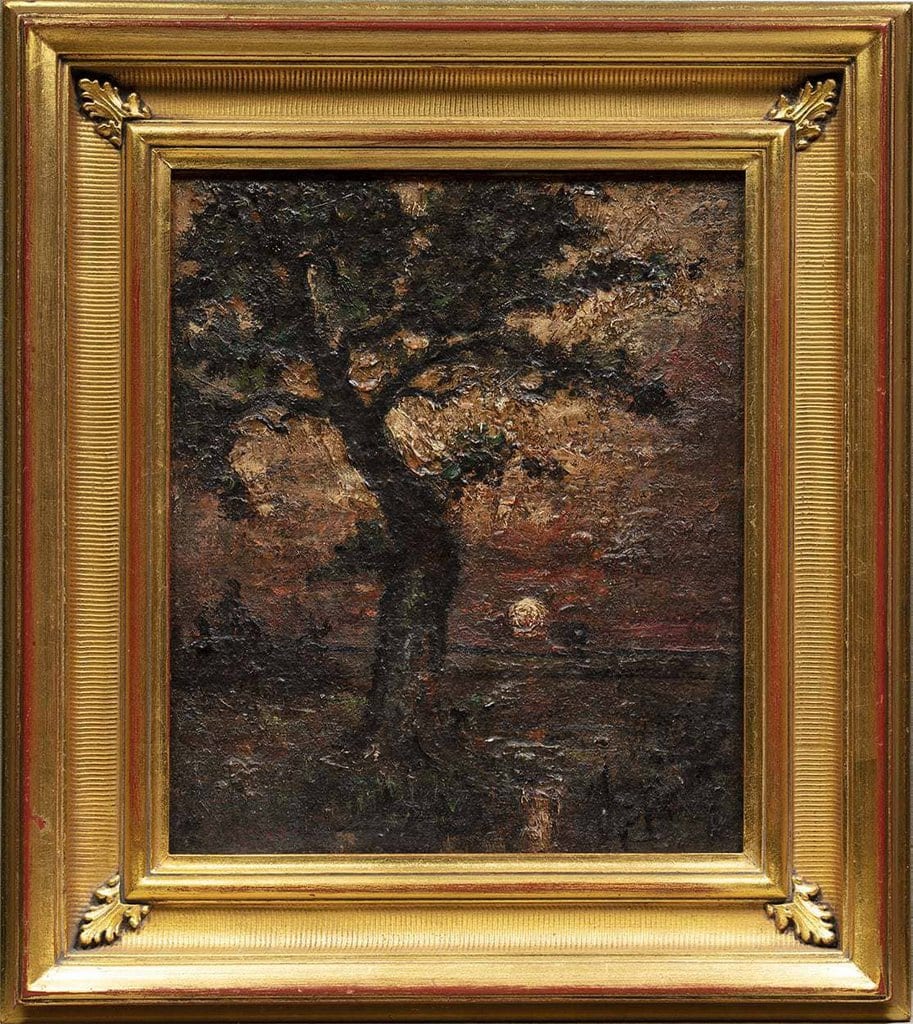 Lone Tree at Sunset - Questroyal Fine Art