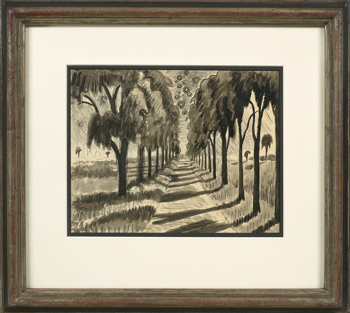 Burchfield - Moonlight - Questroyal Fine Art