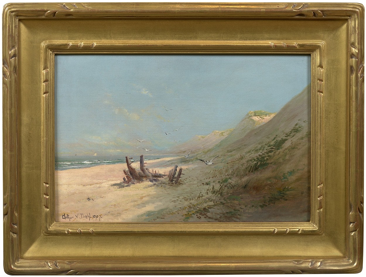 Diehl - A Ship’s Bones on the Beach - Questroyal Fine Art