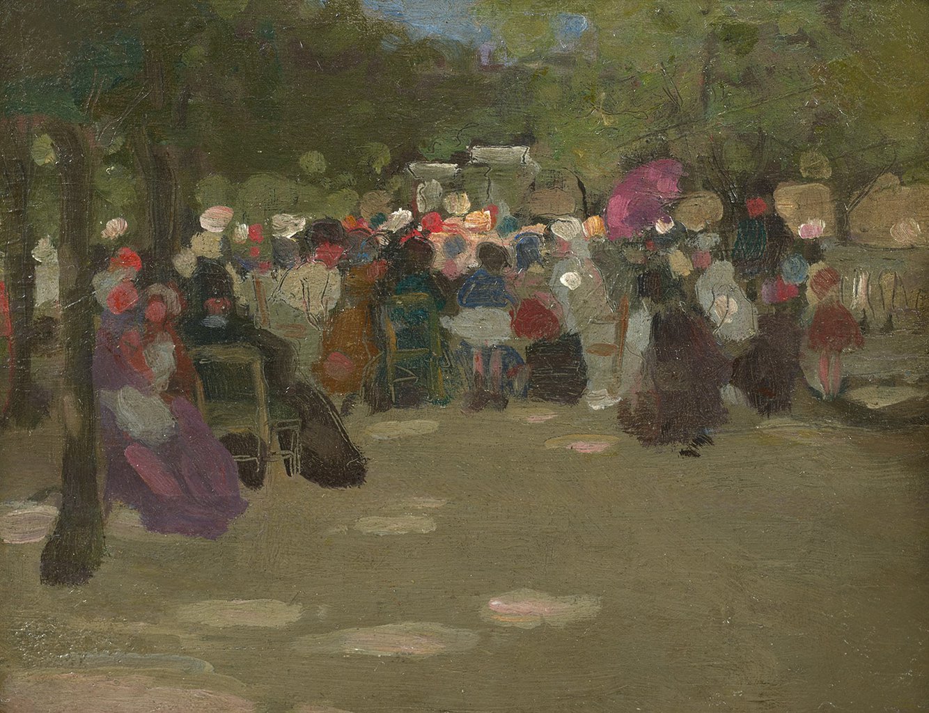 Frieseke - Luxembourg Gardens – Study - Questroyal Fine Art