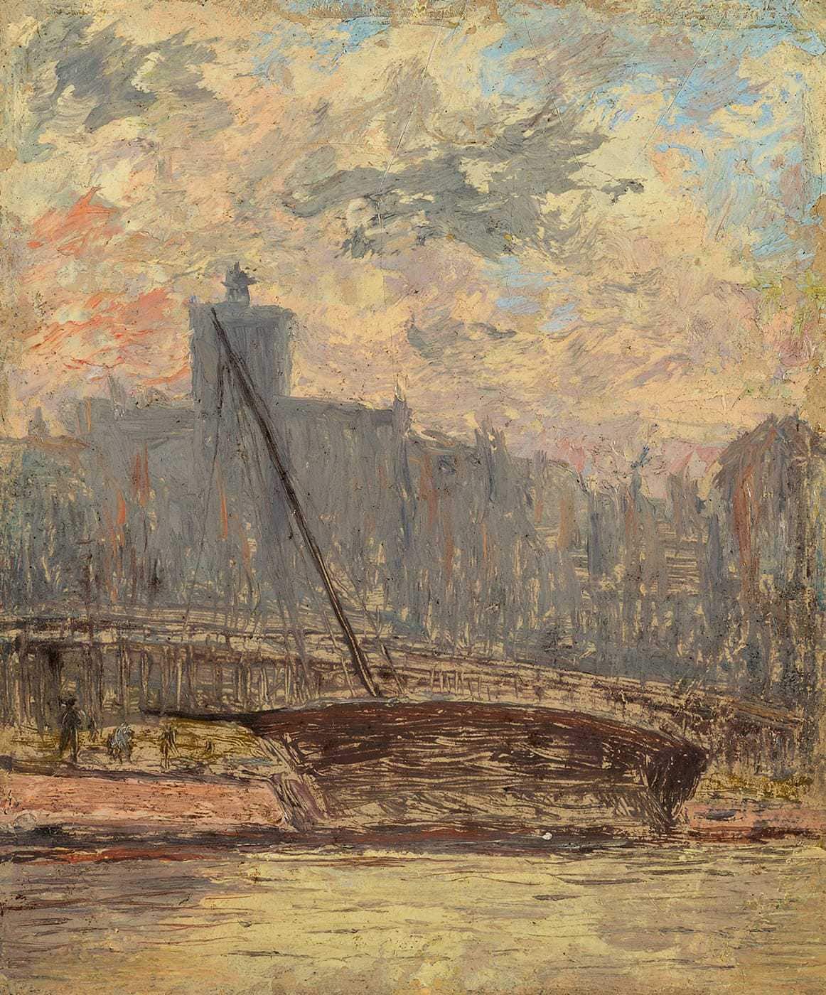 Goodwin - City View from the Harbor - Questroyal Fine Art