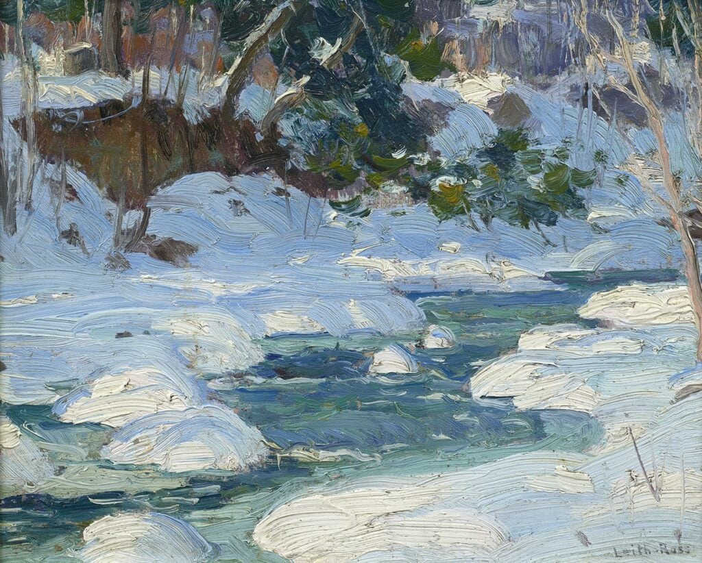 Leith-Ross - Snow on the West Bank - Questroyal Fine Art