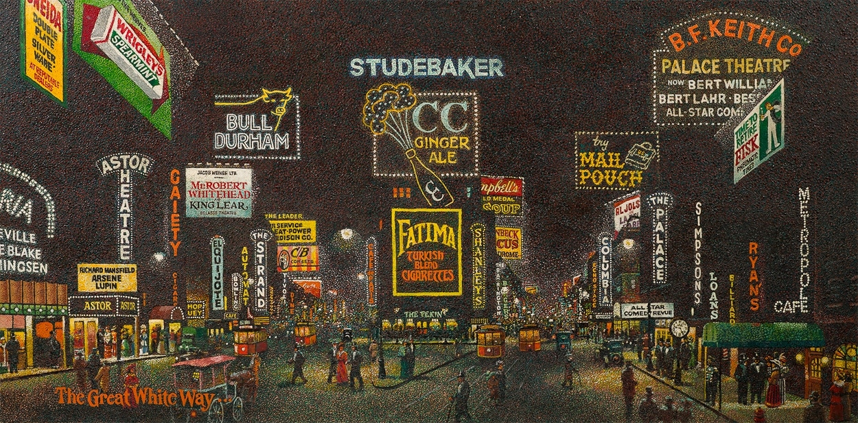 Montroy - The Great White Way - Questroyal Fine Art