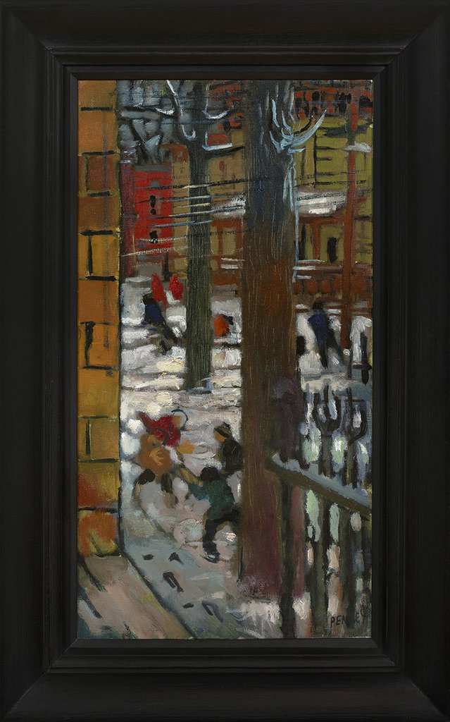Penney - Street in Winter - Questroyal Fine Art