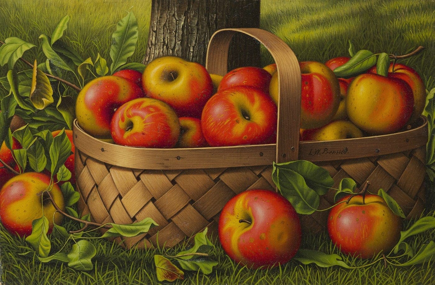 Prentice - Apples in a Basket - Questroyal Fine Art