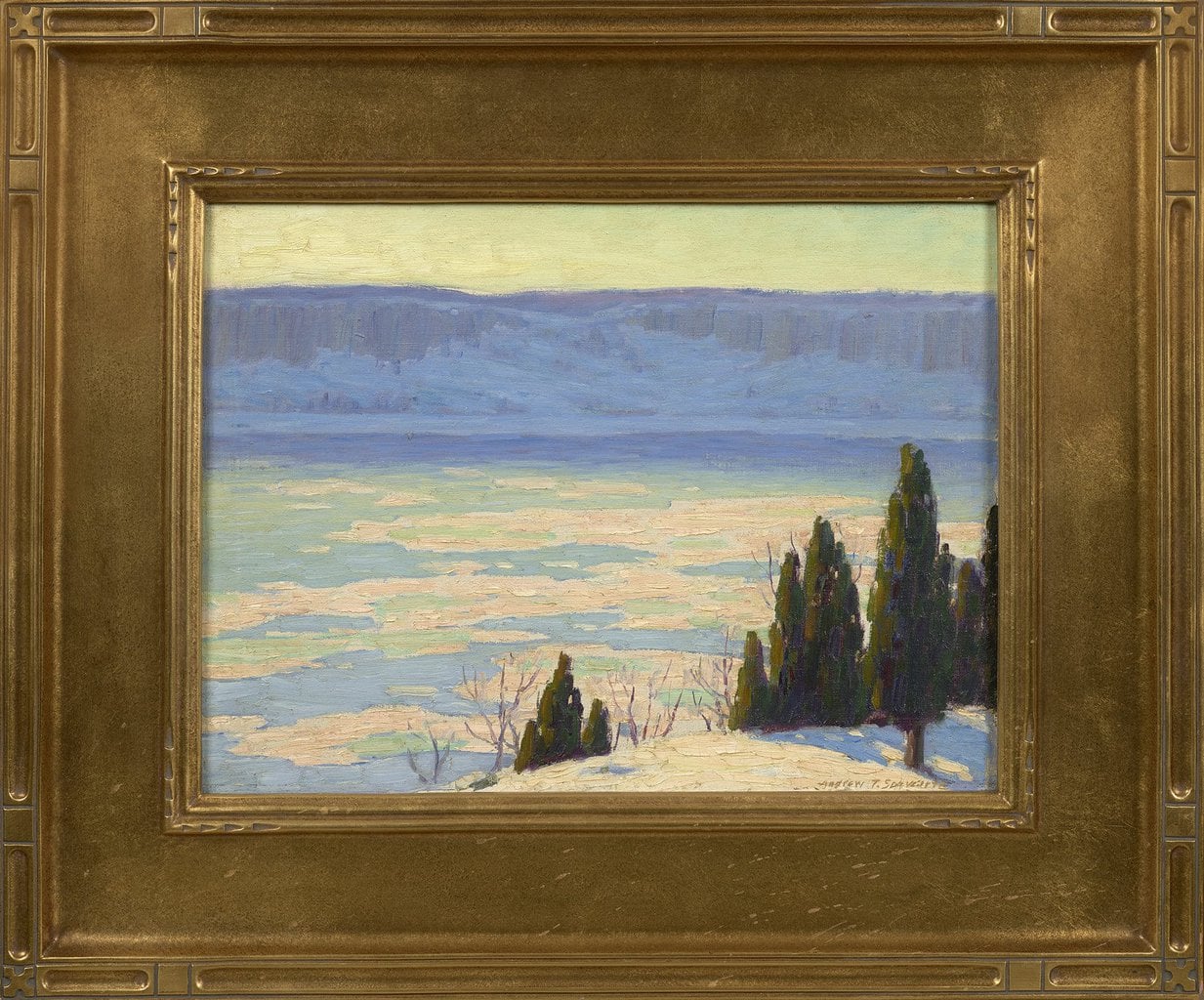 Schwartz - Palisades in Winter - Questroyal Fine Art
