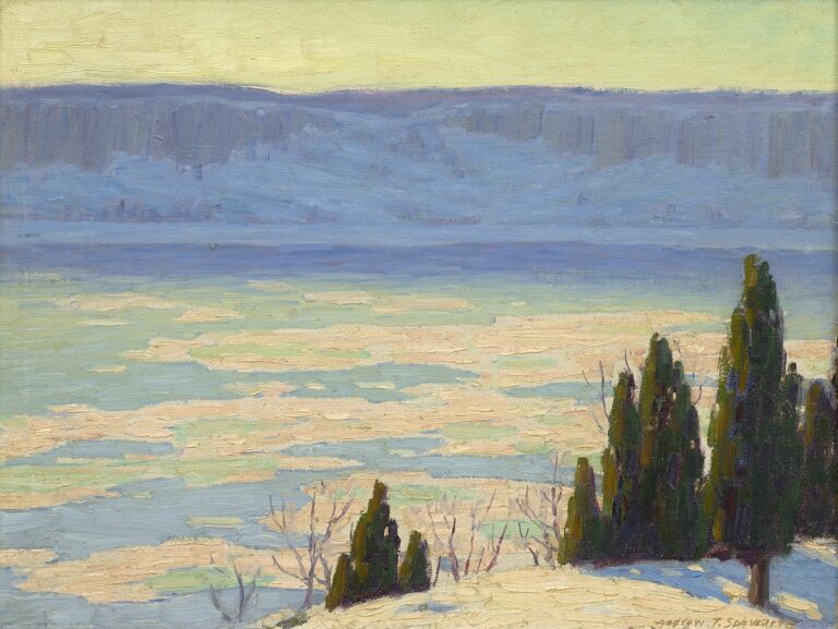 Schwartz - Palisades in Winter - Questroyal Fine Art