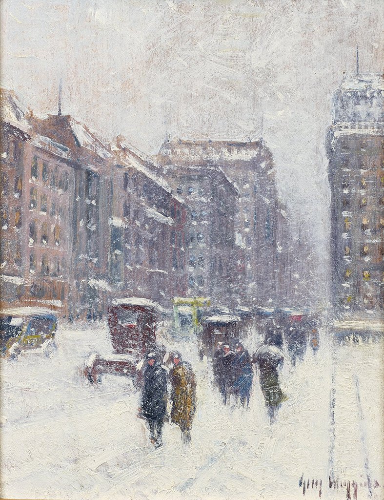 Wiggins - City Snow - Questroyal Fine Art