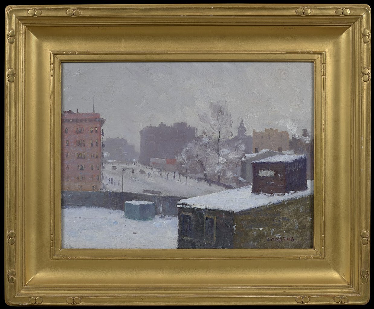 Wolff - Winter Rooftops - Questroyal Fine Art