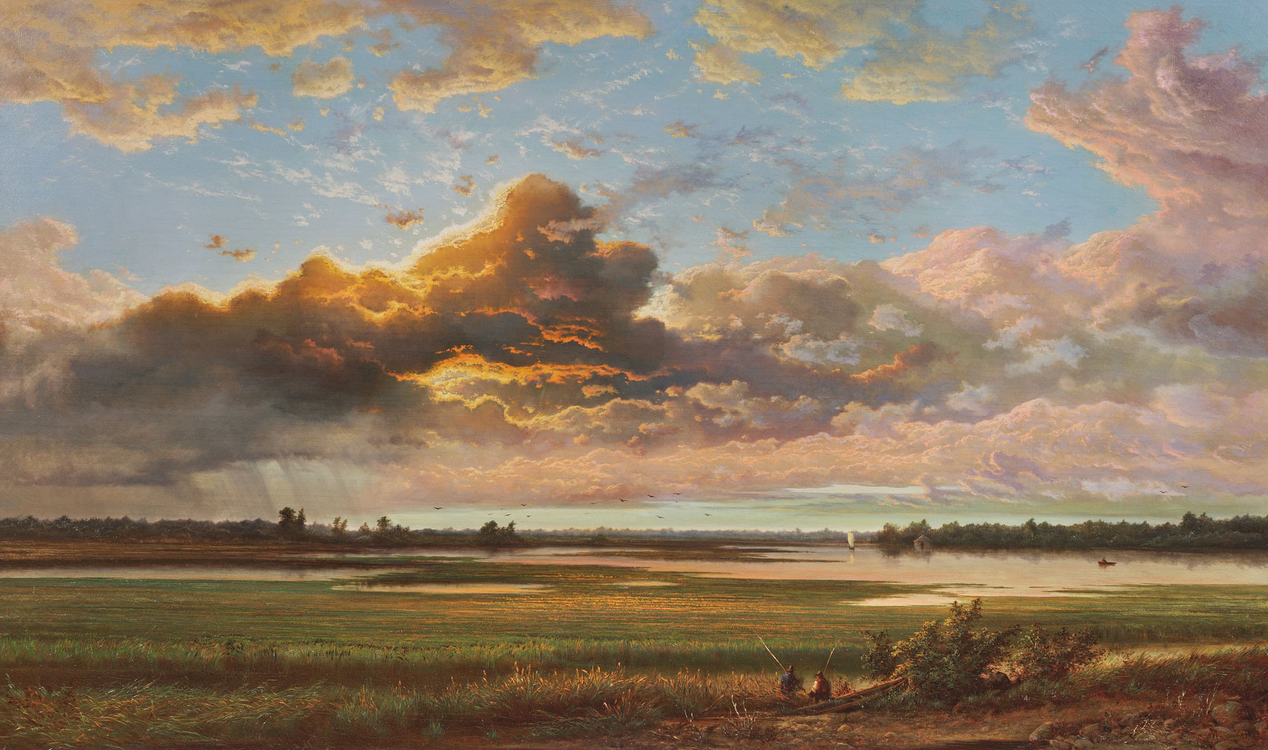 Twilight Over the Marsh - Questroyal Fine Art
