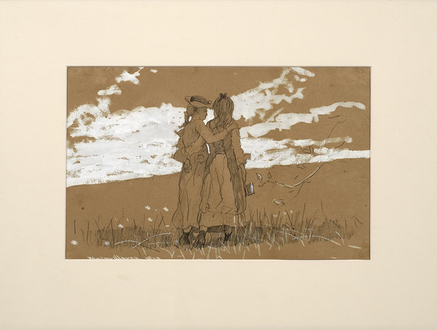 Homer - Girls on Hillside - Questroyal Fine Art