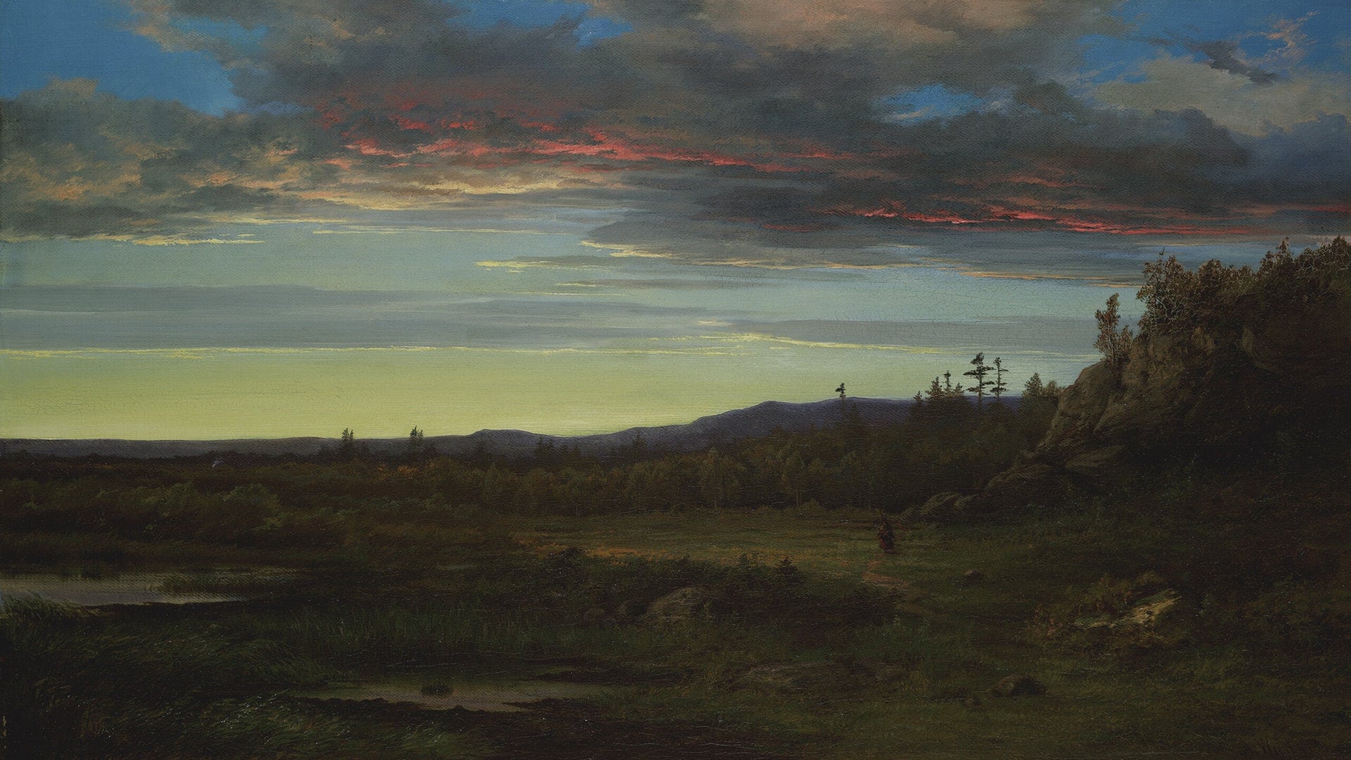 Wust - Sunset Landscape - Questroyal Fine Art