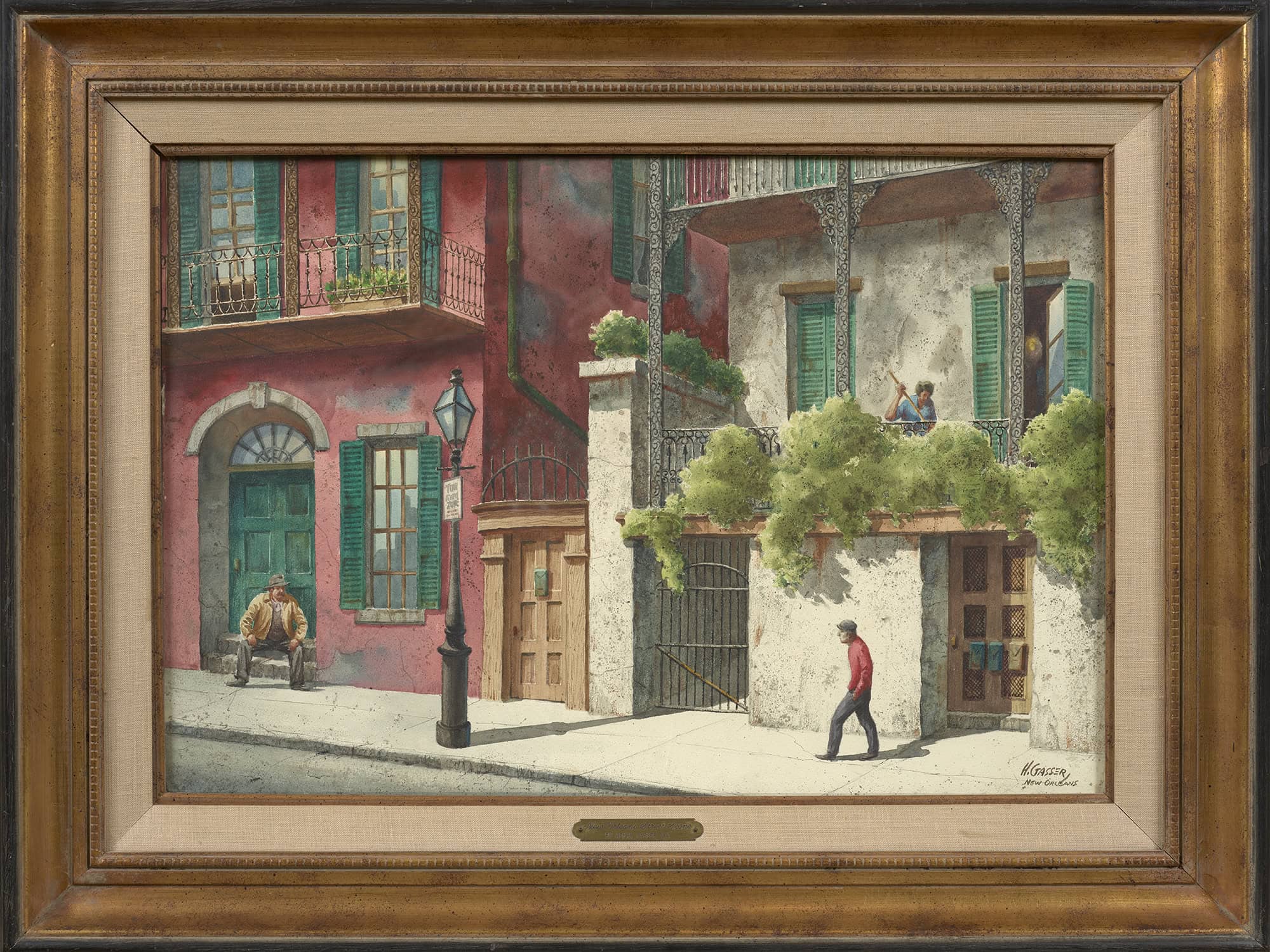New Orleans Street Scene - Questroyal Fine Art