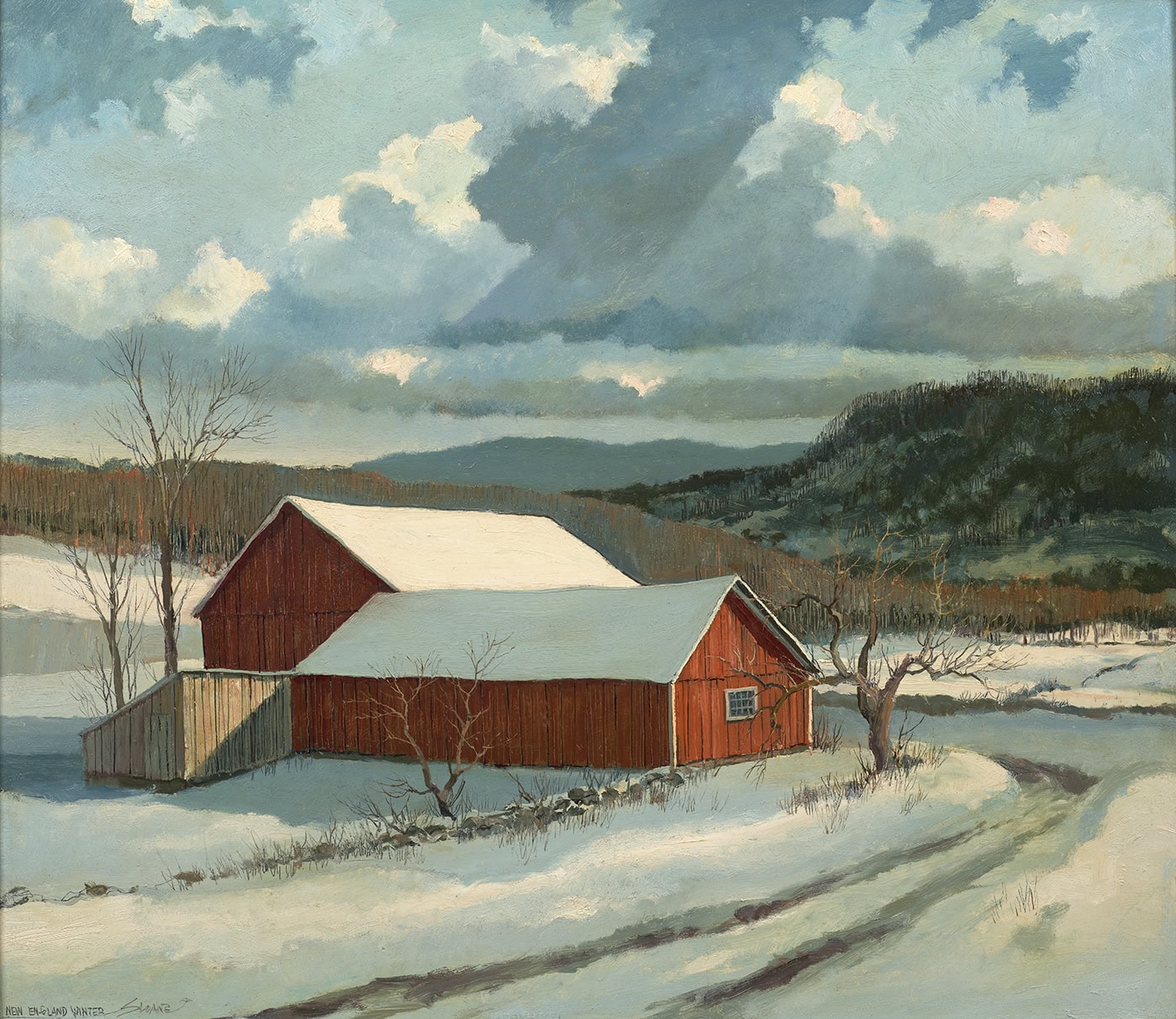 New England Winter - Questroyal Fine Art