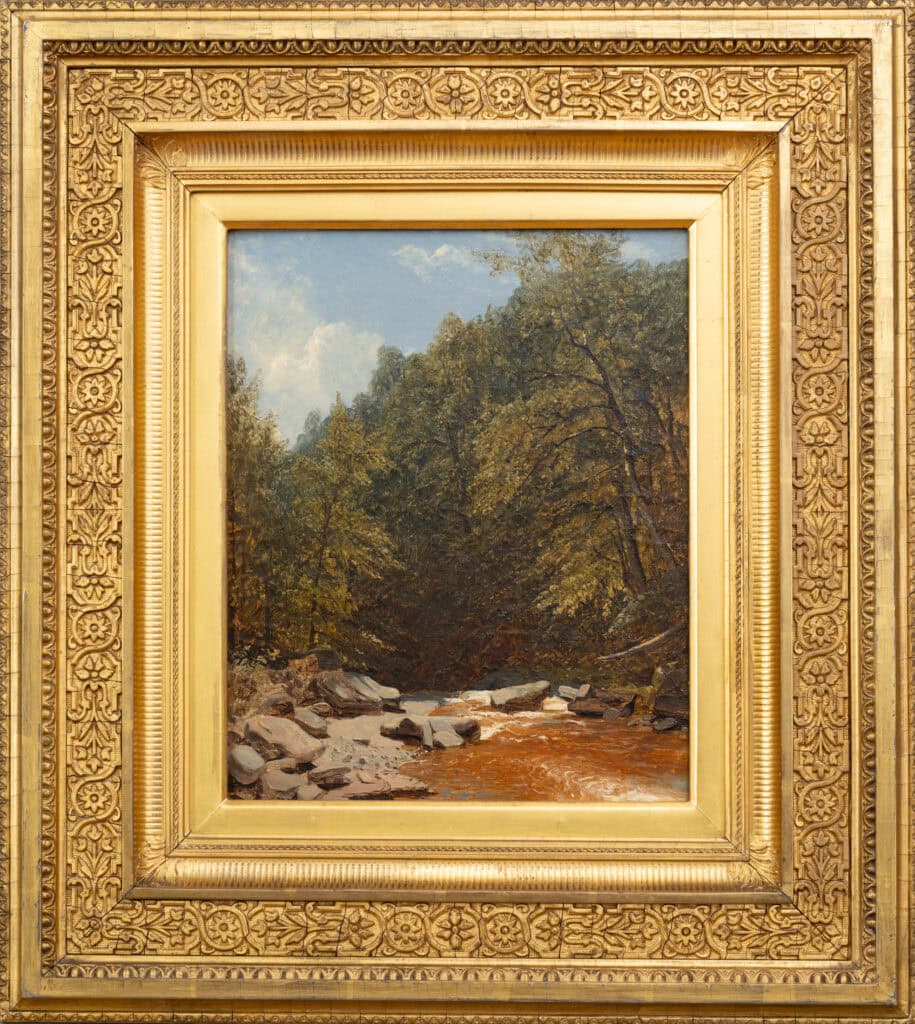 Rocks and Brook in the Catskills - Questroyal Fine Art