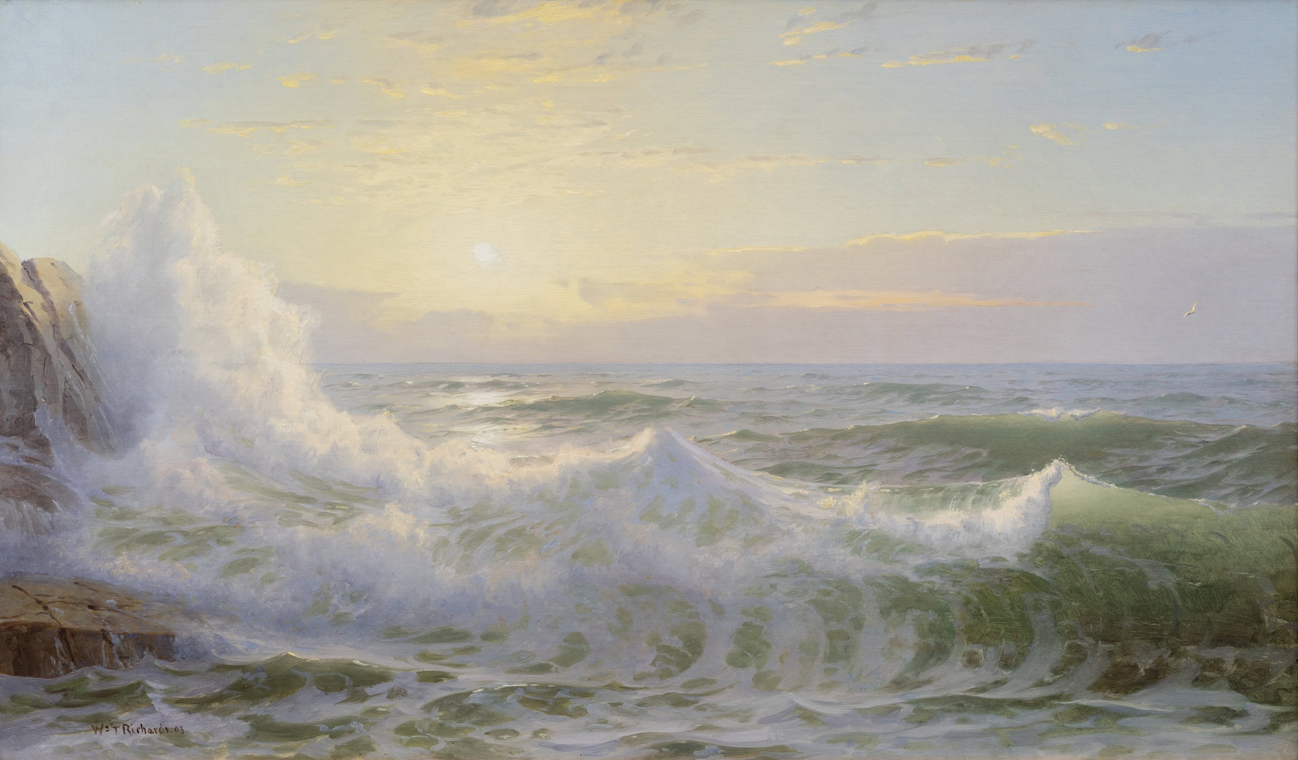 Sunlit Waves - Questroyal Fine Art