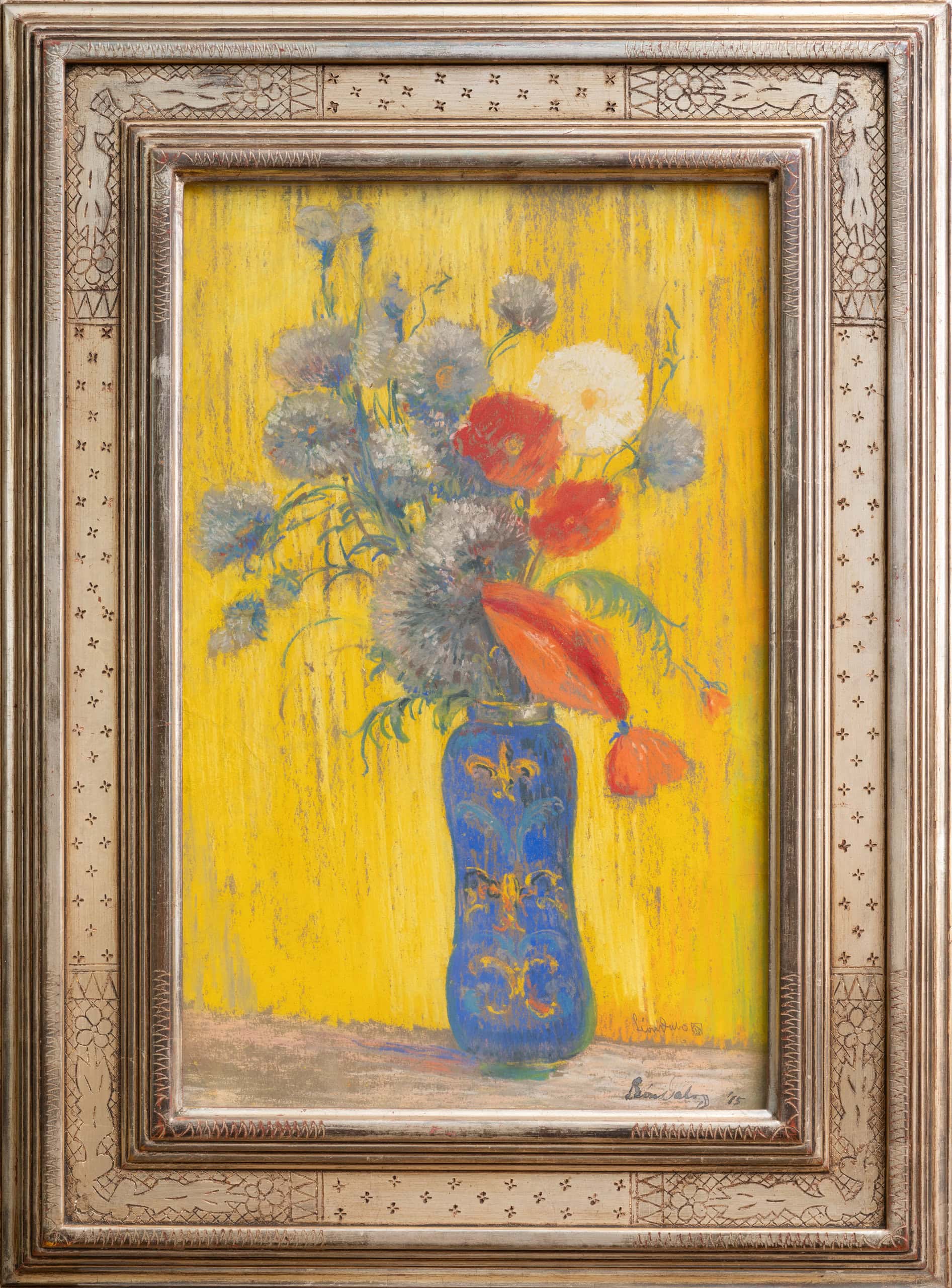 La Vase Bleu - Questroyal Fine Art